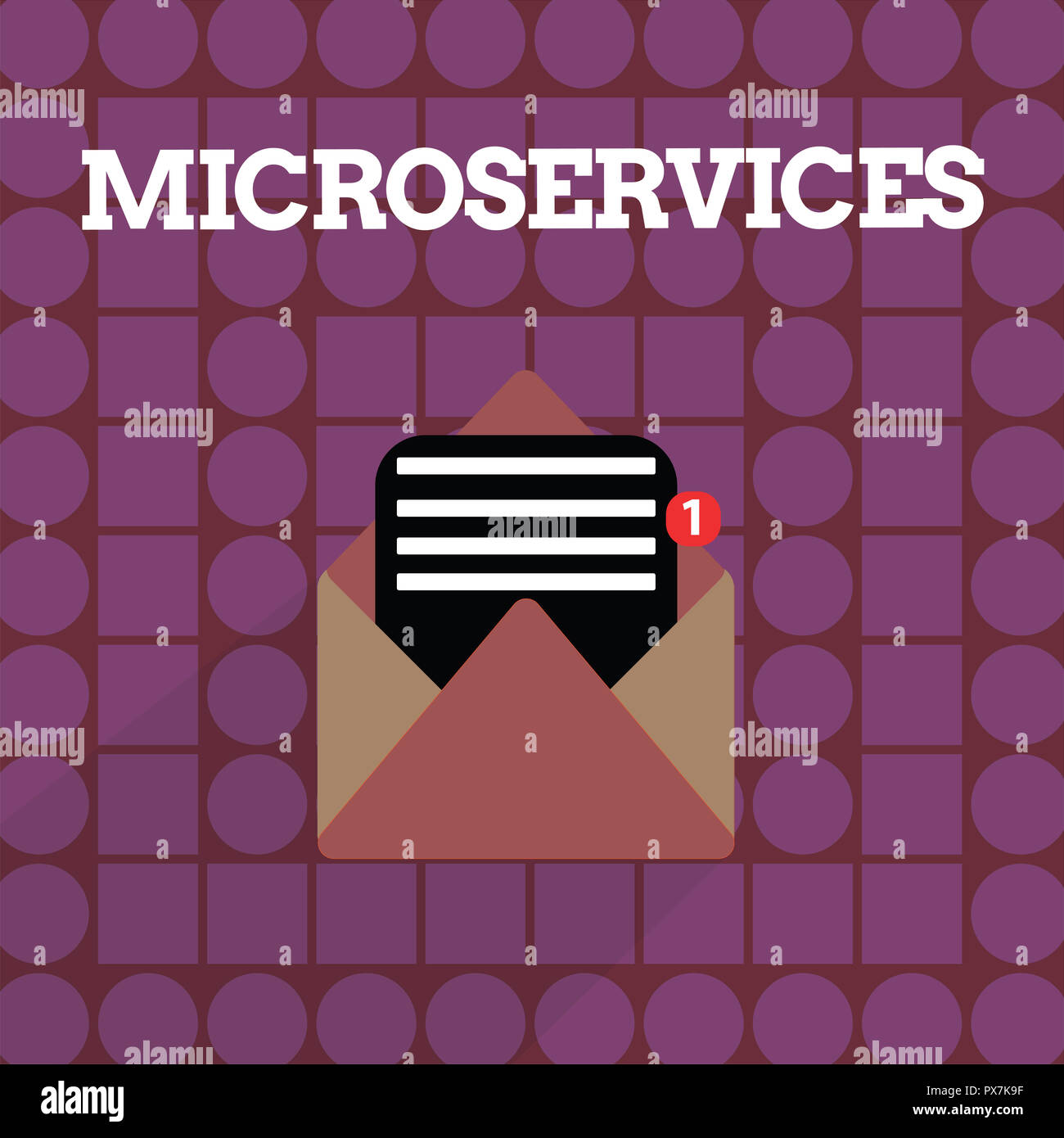 Handwriting text writing Microservices. Concept meaning Software development technique Building ...