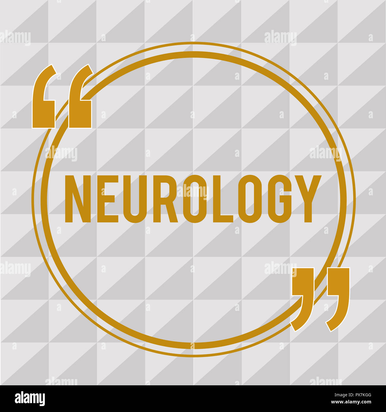 Handwriting text Neurology. Concept meaning Branch of medicine dealing ...