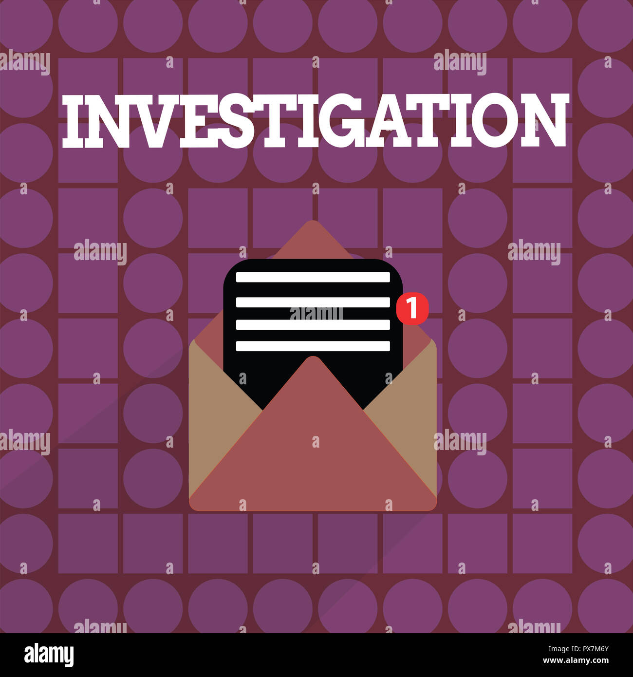 Handwriting text writing Investigation. Concept meaning Formal inquiry ...