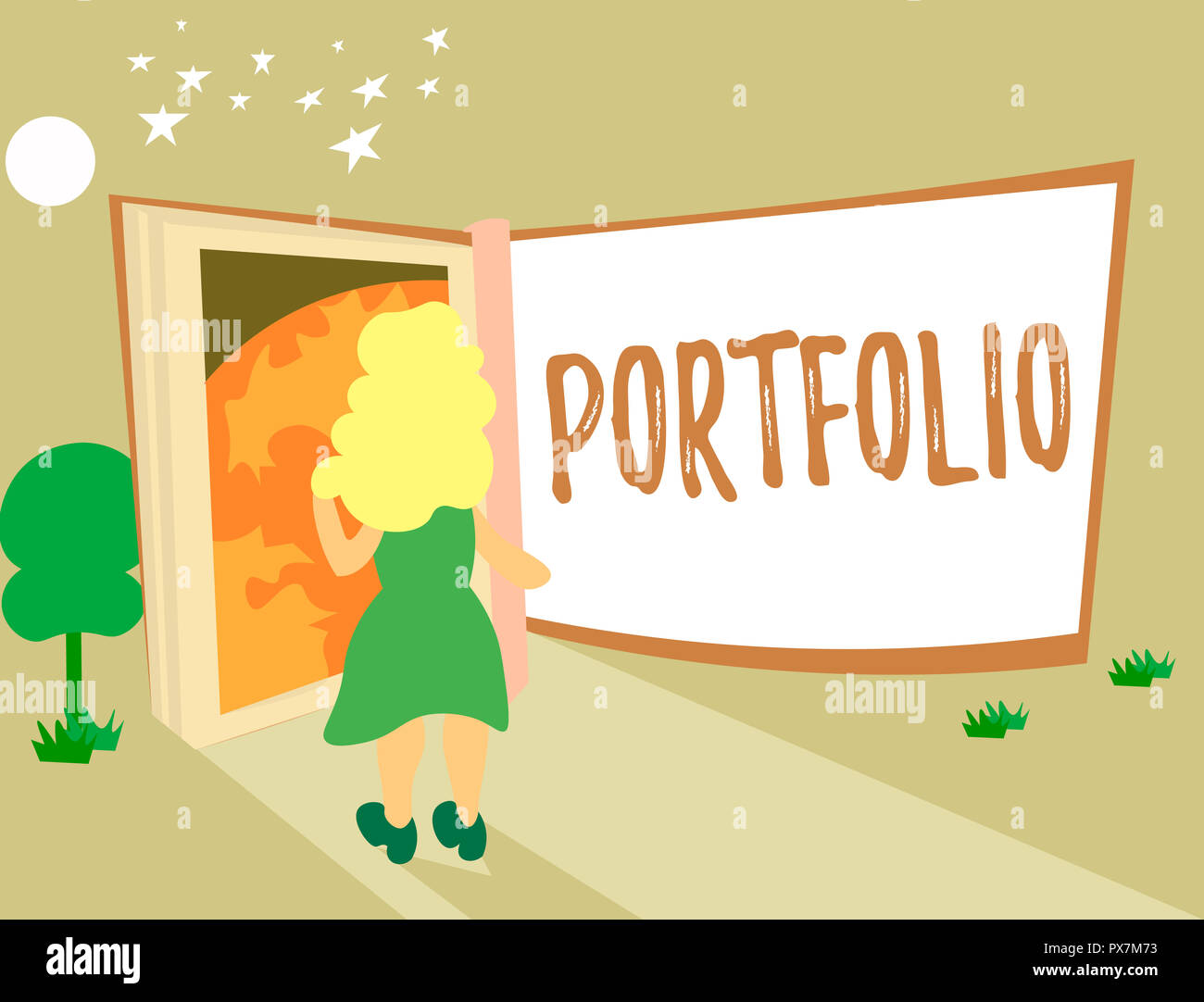 Writing note showing Portfolio. Business photo showcasing Examples of ...