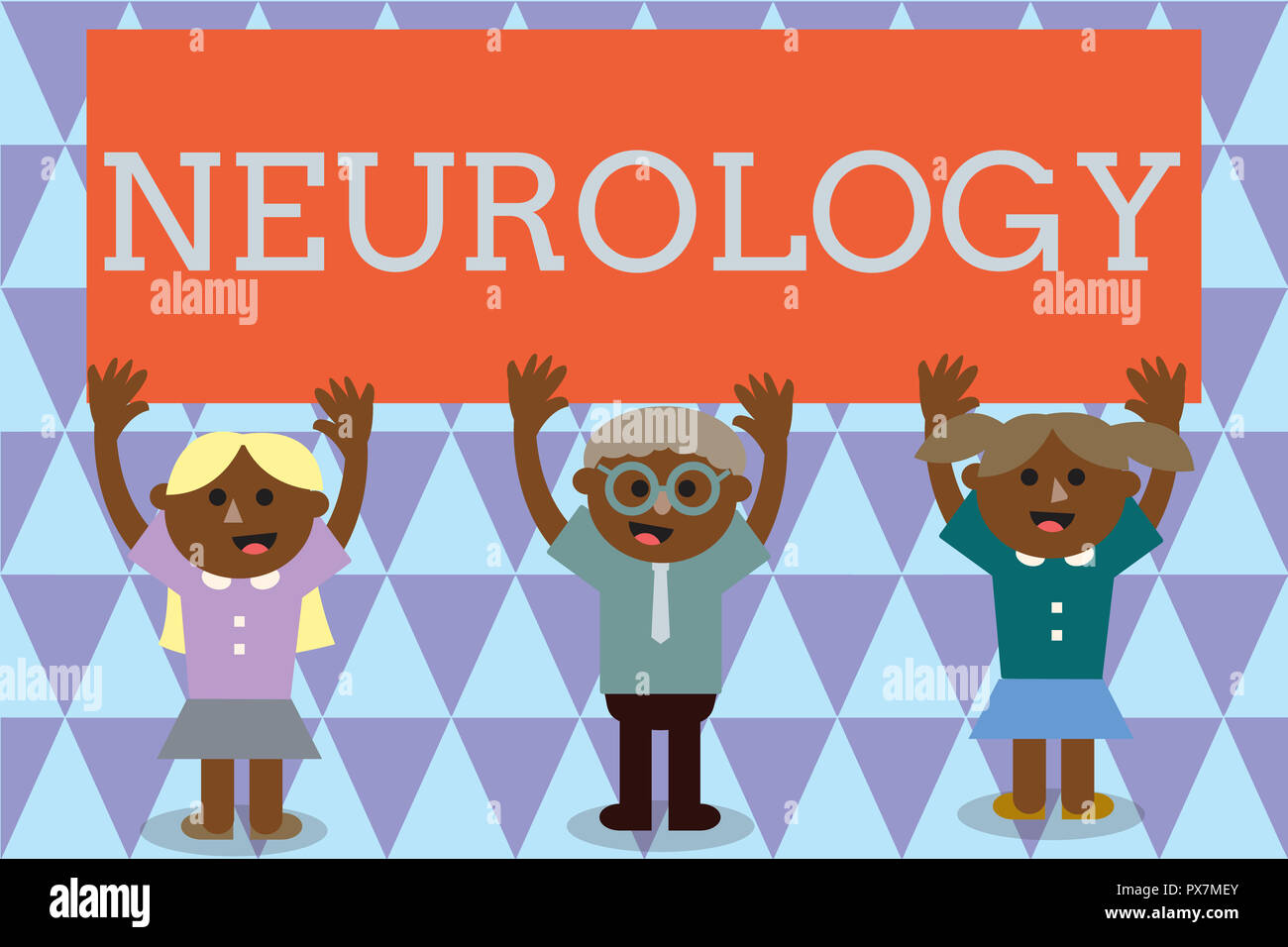 Handwriting text Neurology. Concept meaning Branch of medicine dealing ...