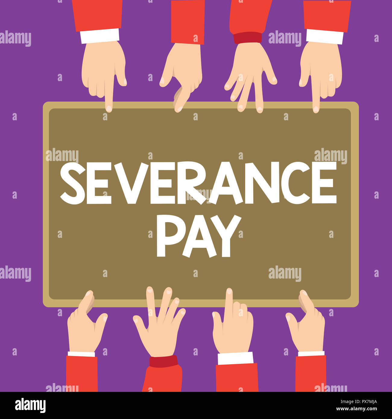 Conceptual hand writing showing Severance Pay. Business photo text ...