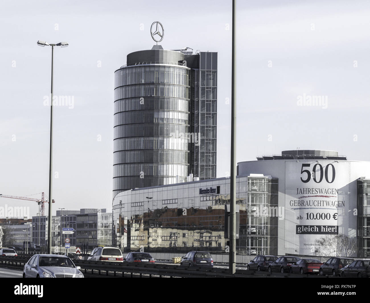 Munich mercedes tower hi-res stock photography and images - Alamy