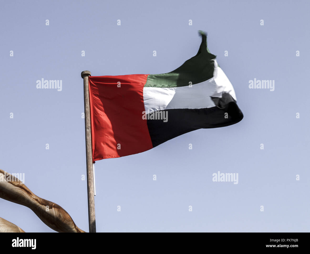 Dubai, flag, United Arab Emirates Stock Photo - Alamy