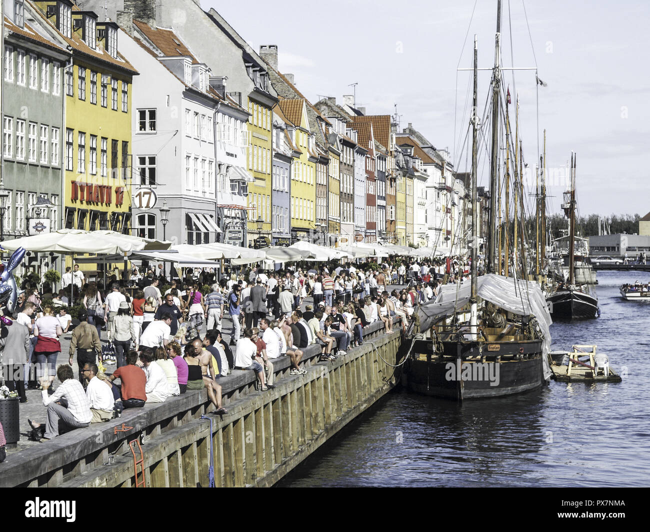 Copenhagen, Nyhavn, Denmark, Seeland, Kopenhagen Stock Photo - Alamy