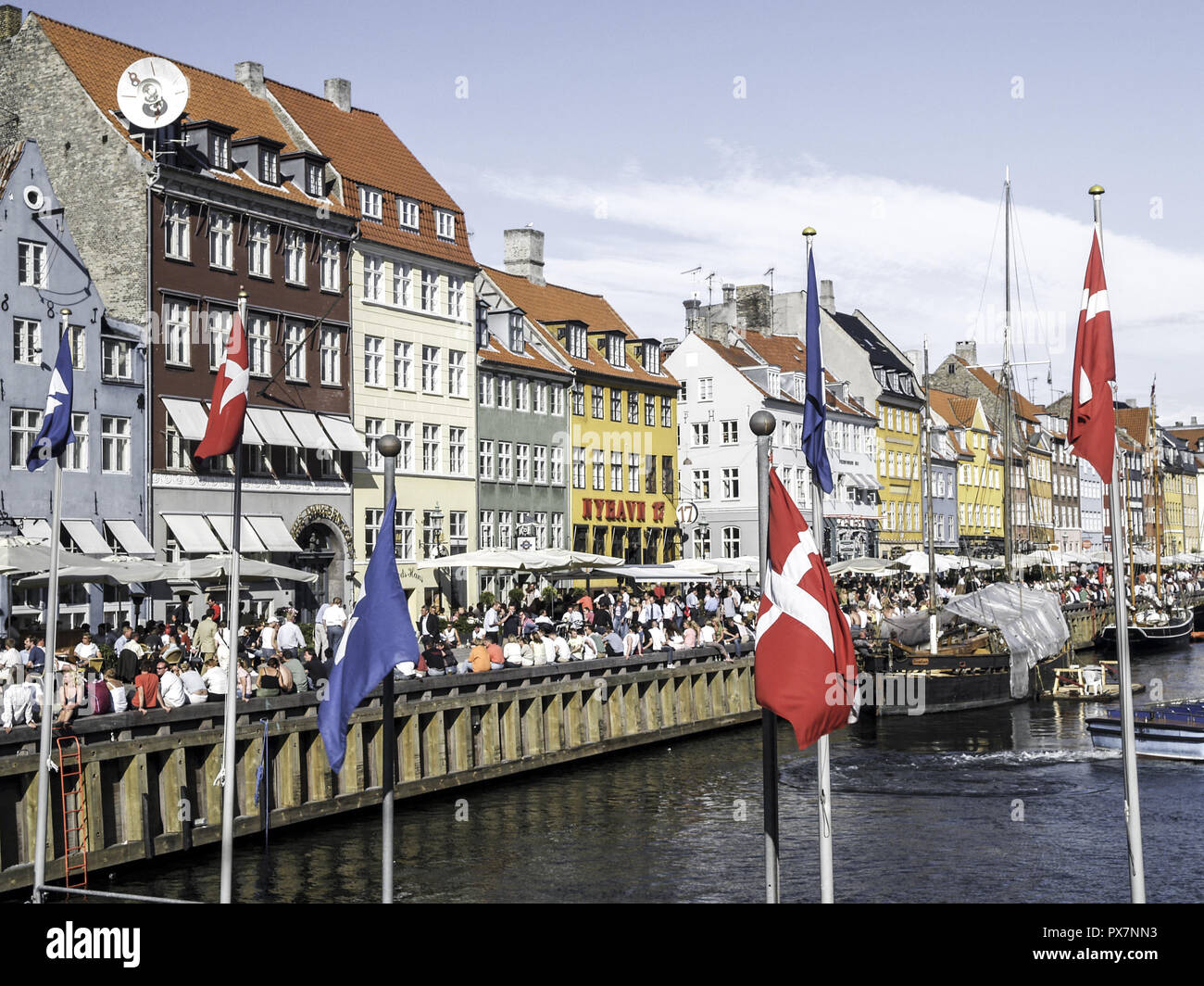 Copenhagen, Nyhavn, Denmark, Seeland, Kopenhagen Stock Photo - Alamy