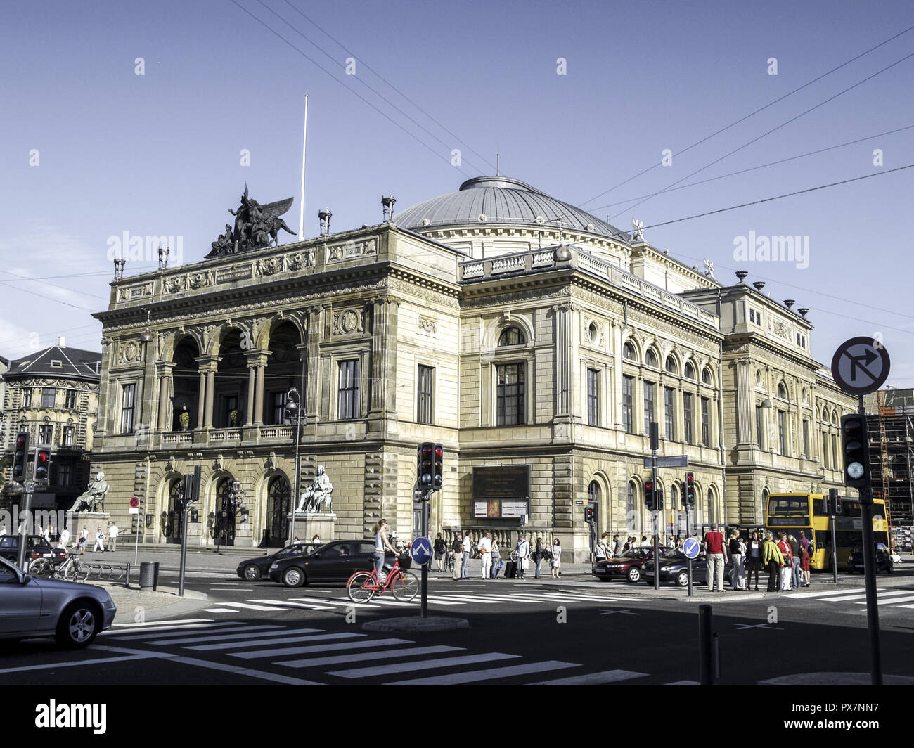 Copenhagen, Kongens Nytorv, Royal Theater, Denmark, Seeland, Kopenhagen ...