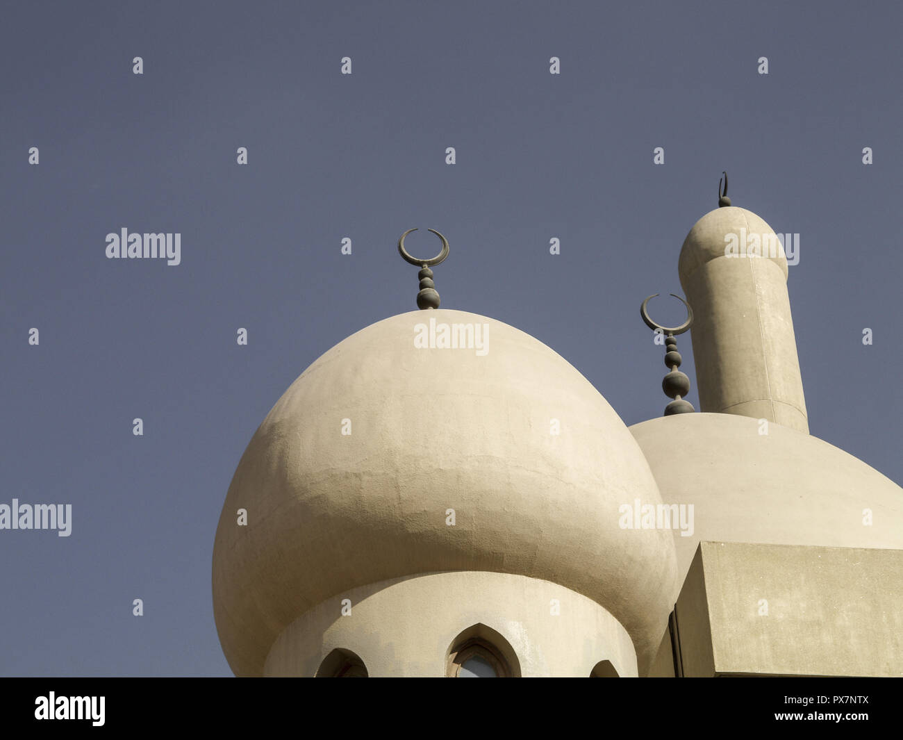 Dubai crescent moon tower hi-res stock photography and images - Alamy
