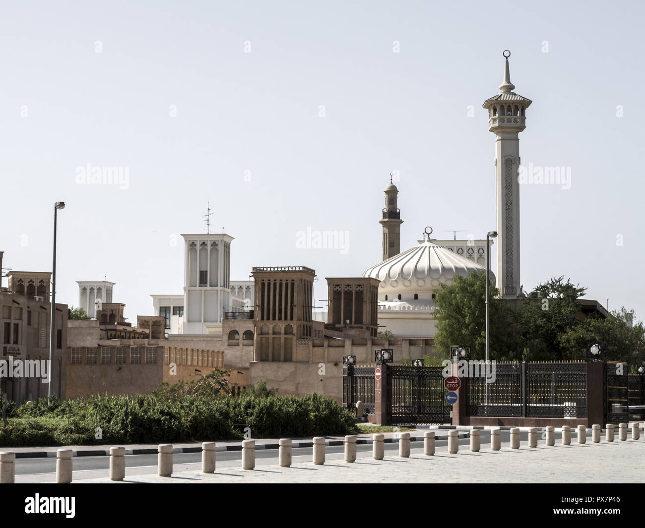 Dubai, Bur Dubai, Historical Bastakia quarter, Great Mosque, United ...