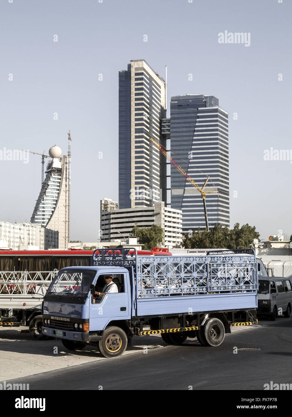 Dubai, Sheik Zayed Road, modern skyline, United Arab Emirates Stock ...