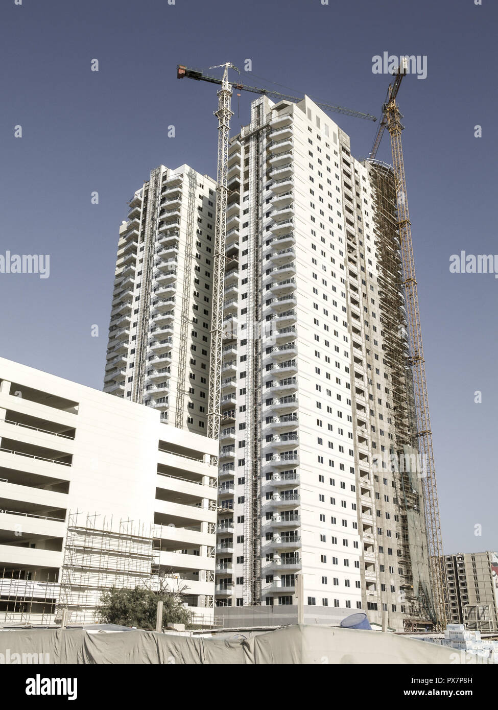 Dubai, Sheik Zayed Road, modern skyline, United Arab Emirates Stock ...