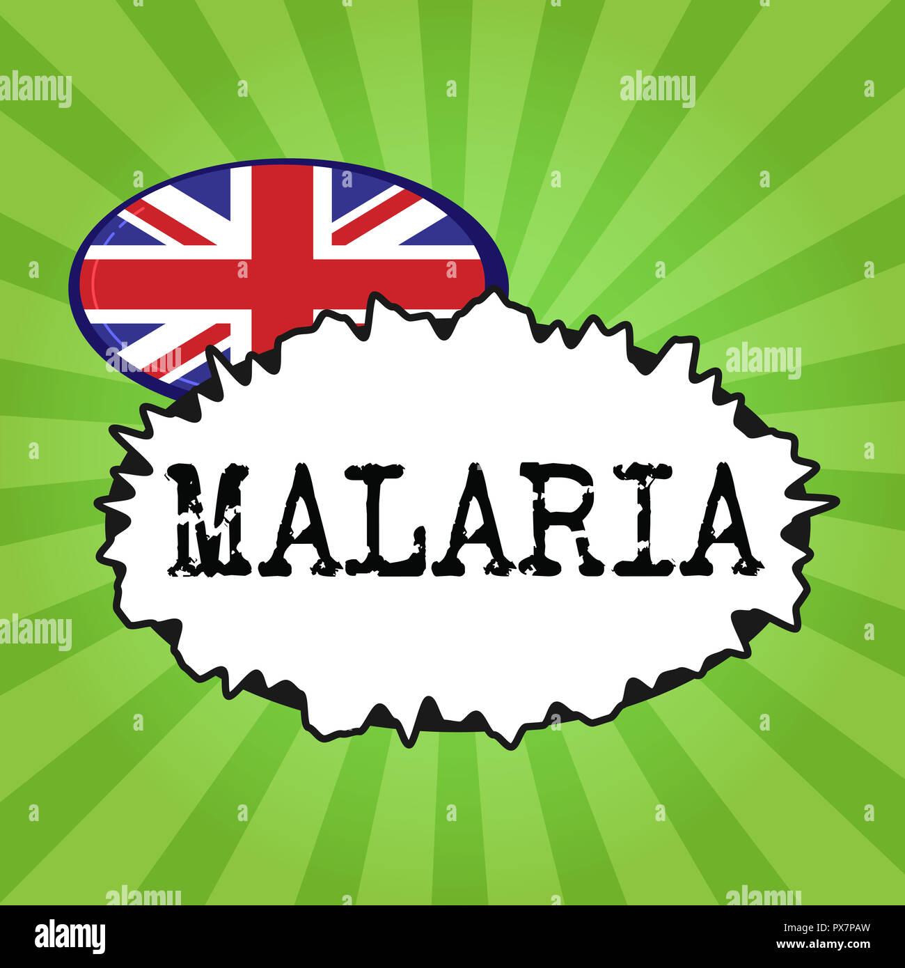 Handwriting text writing Malaria. Concept meaning Life threatening ...