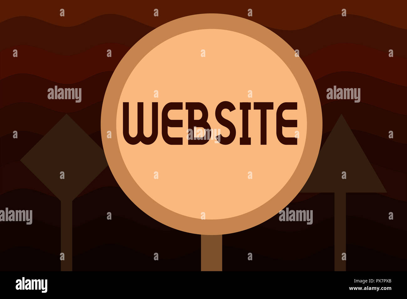 Handwriting text Website. Concept meaning Related web pages located ...