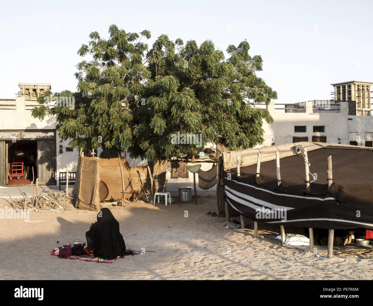 Dubai Creek, Heritage Village, United Arab Emirates, Dubai Stock Photo ...