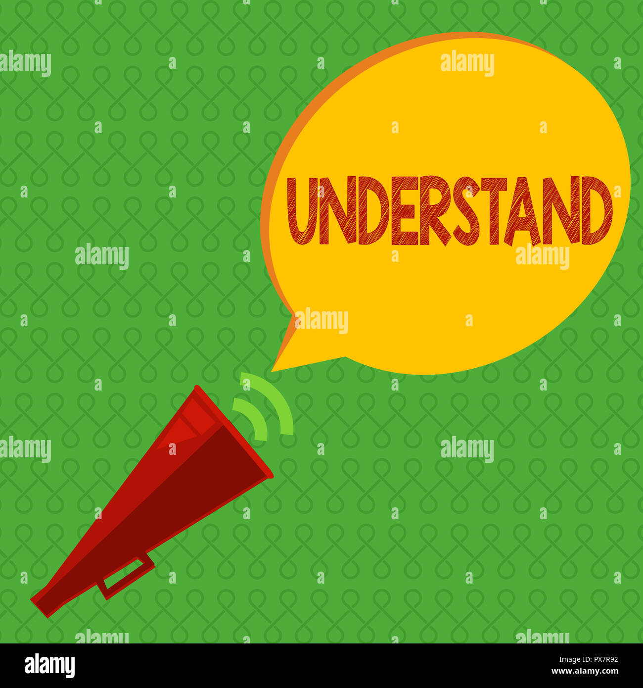 Writing note showing Understand. Business photo showcasing Perceive the ...