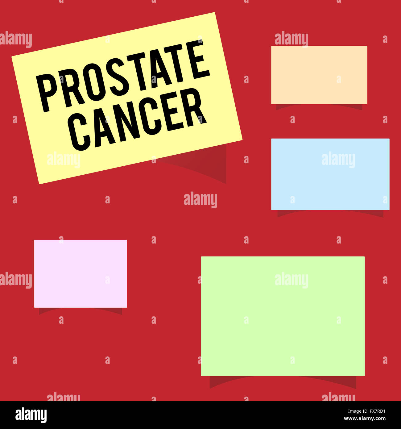 Writing note showing Prostate Cancer. Business photo showcasing Cancer ...