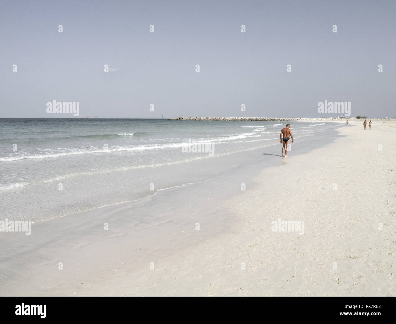 Dubai, public Beach near Jumeirah Beach Hotel, United Arab Emirates ...