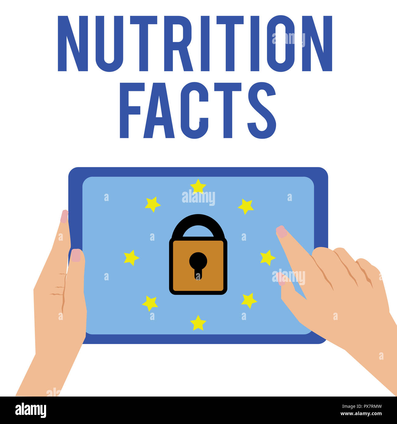 Word writing text Nutrition Facts. Business concept for Detailed ...