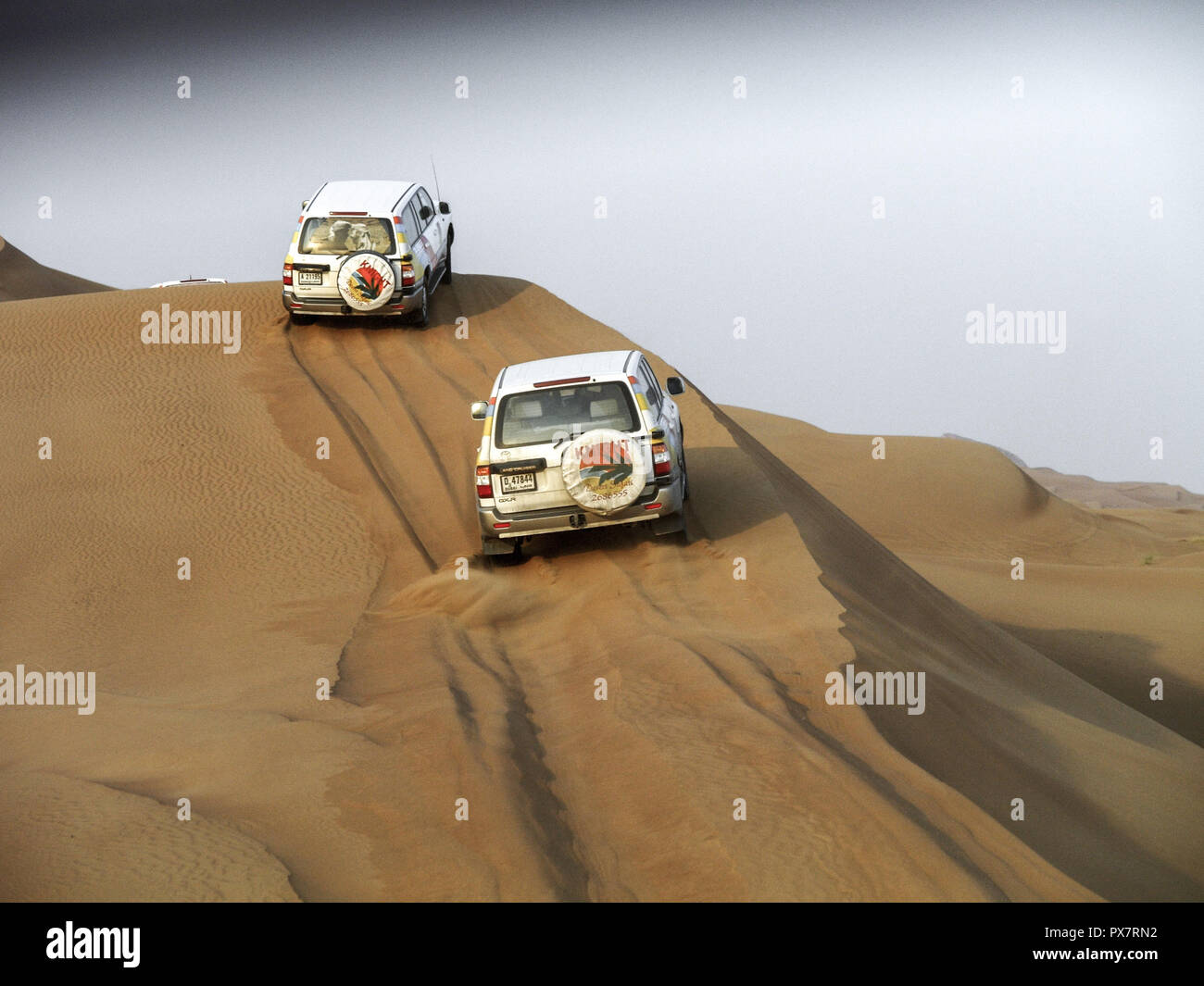 Desert safari with 4-wheel-drive, 4 x 4, United Arab Emirates, Dubai ...