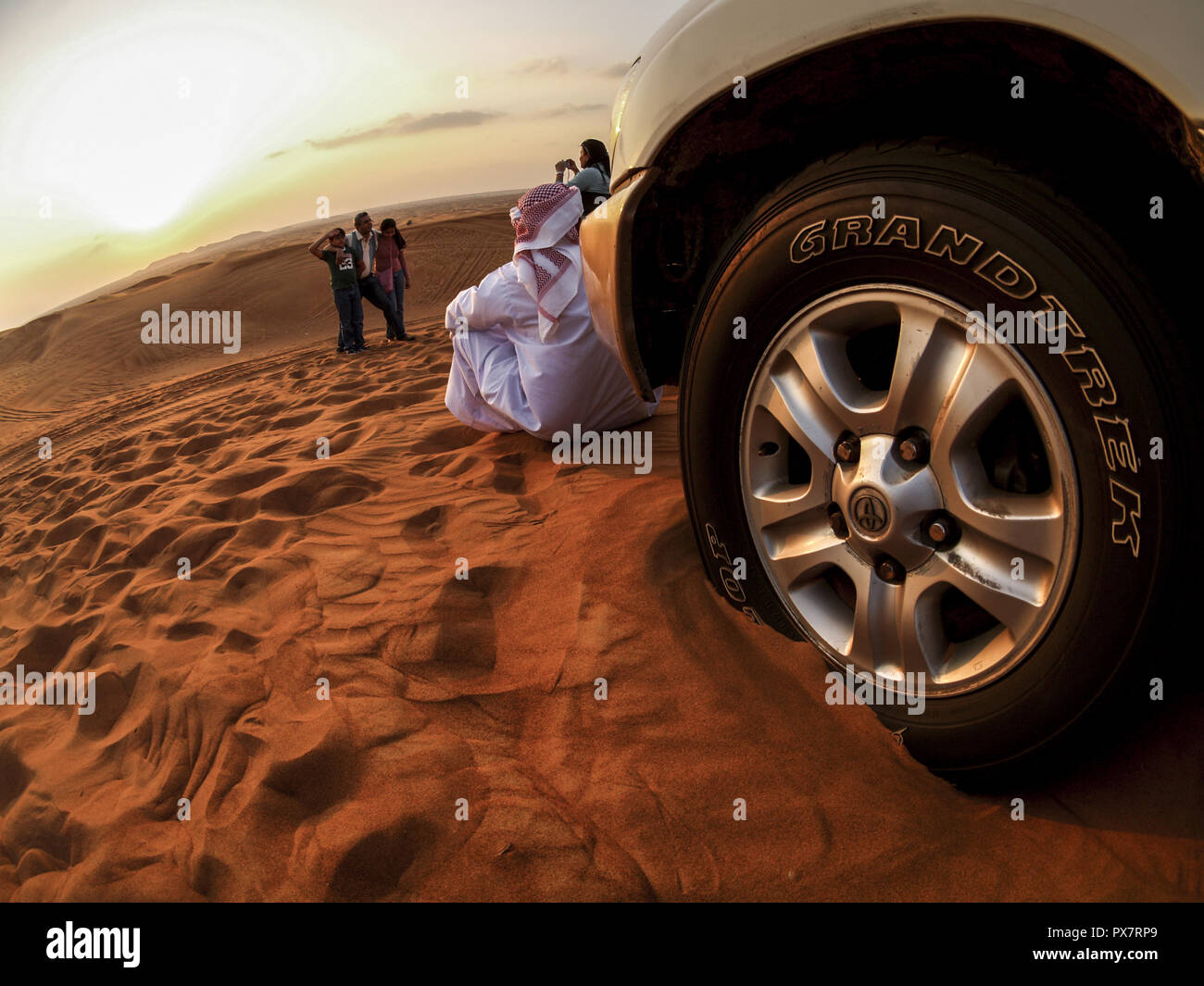 Desert safari with 4-wheel-drive, 4 x 4, United Arab Emirates, Dubai ...