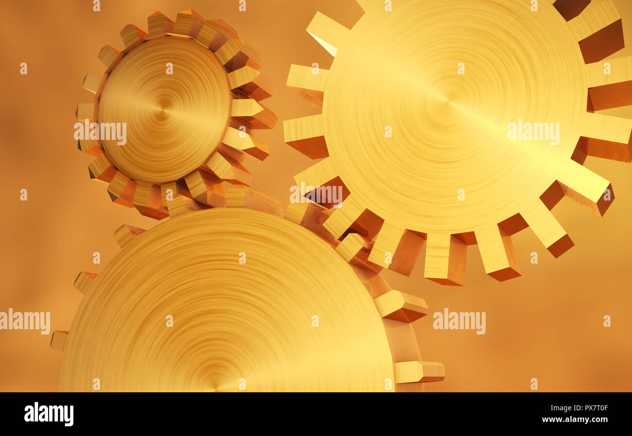 Gear - Render of a 3d Gear Stock Photo - Alamy