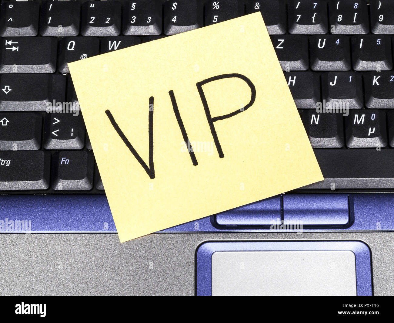 Memo note on notebook, VIP Stock Photo - Alamy
