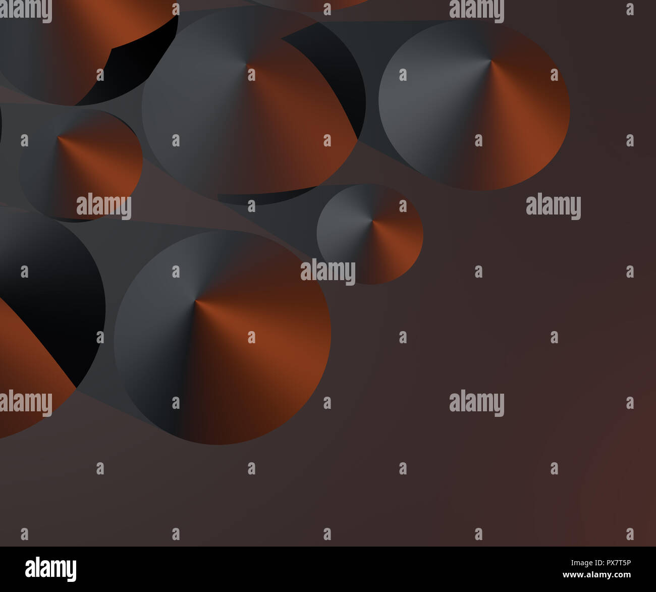 Abstract cone background, 3D Stock Photo - Alamy