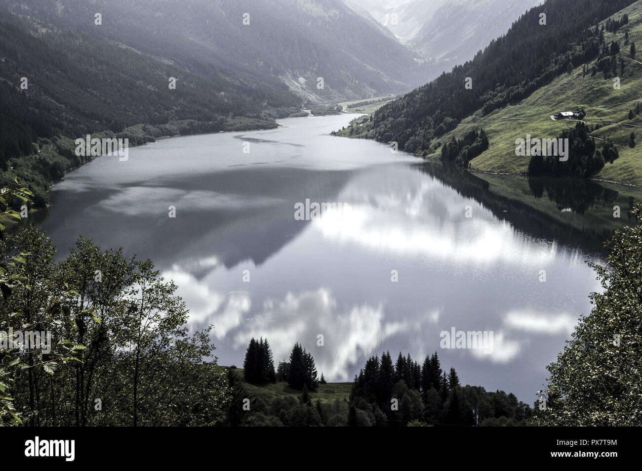 Alpine lake, Austria, Tyrol Stock Photo - Alamy
