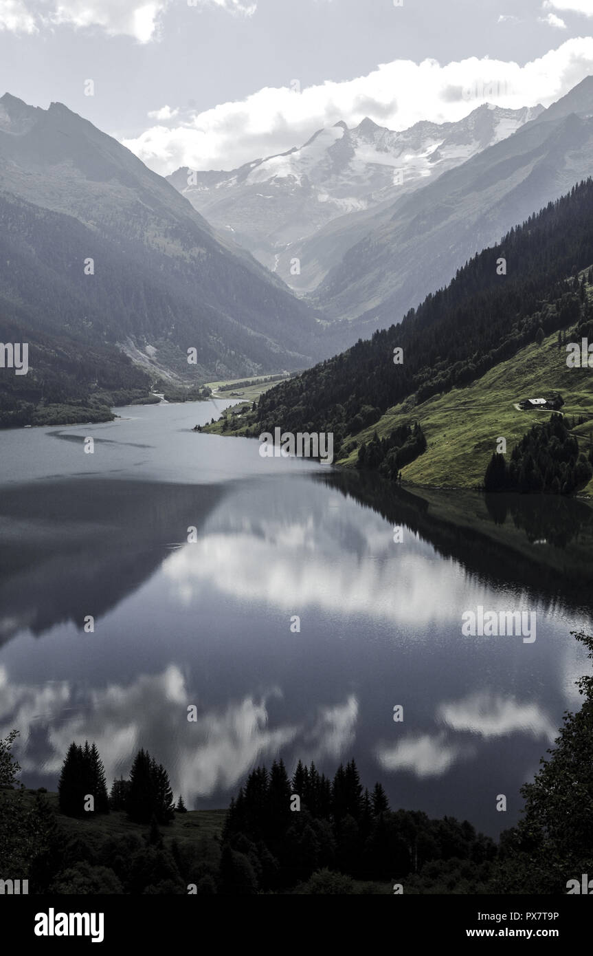 Alpine lake, Austria, Tyrol Stock Photo - Alamy