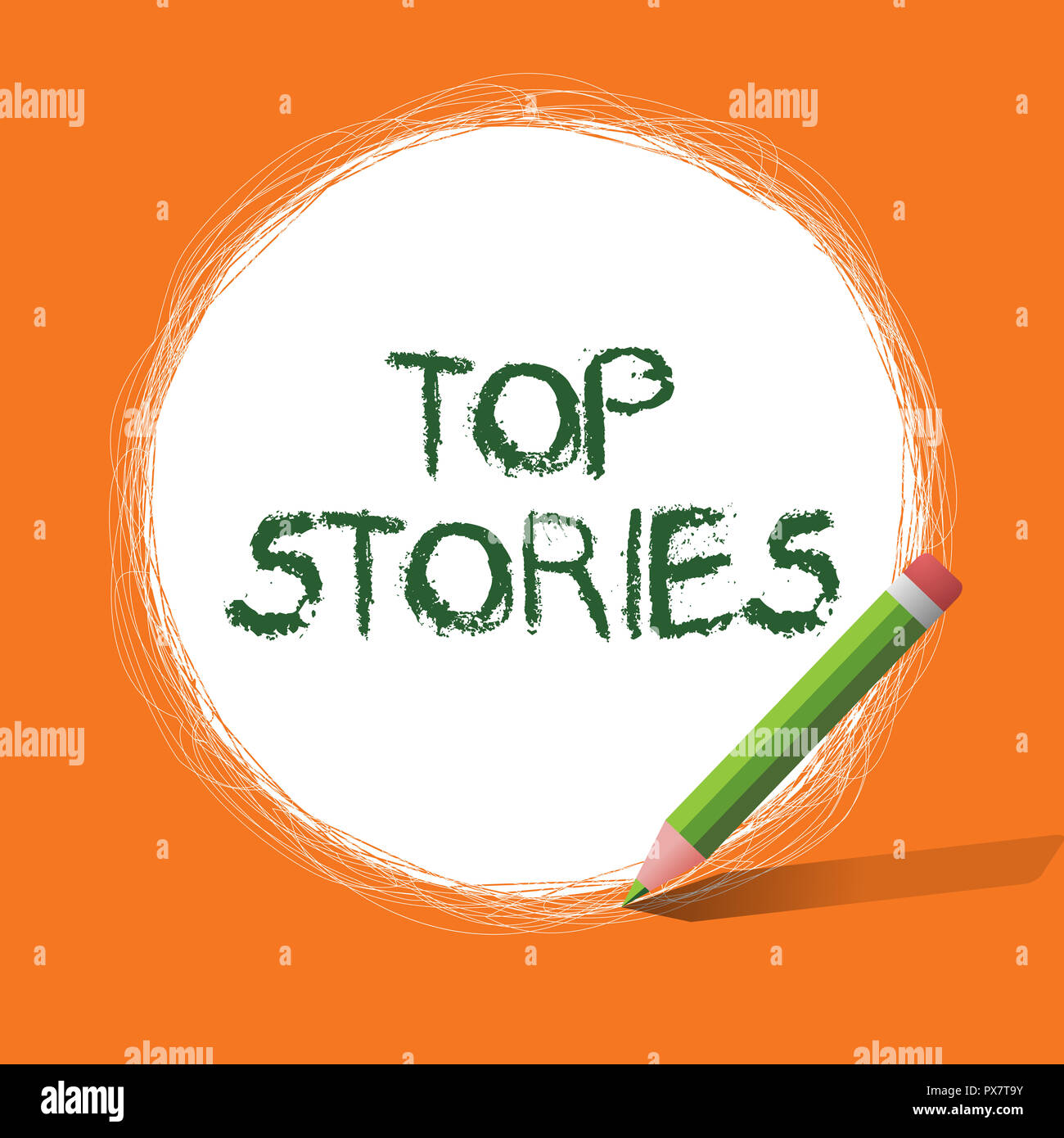 Conceptual hand writing showing Top Stories. Business photo showcasing ...