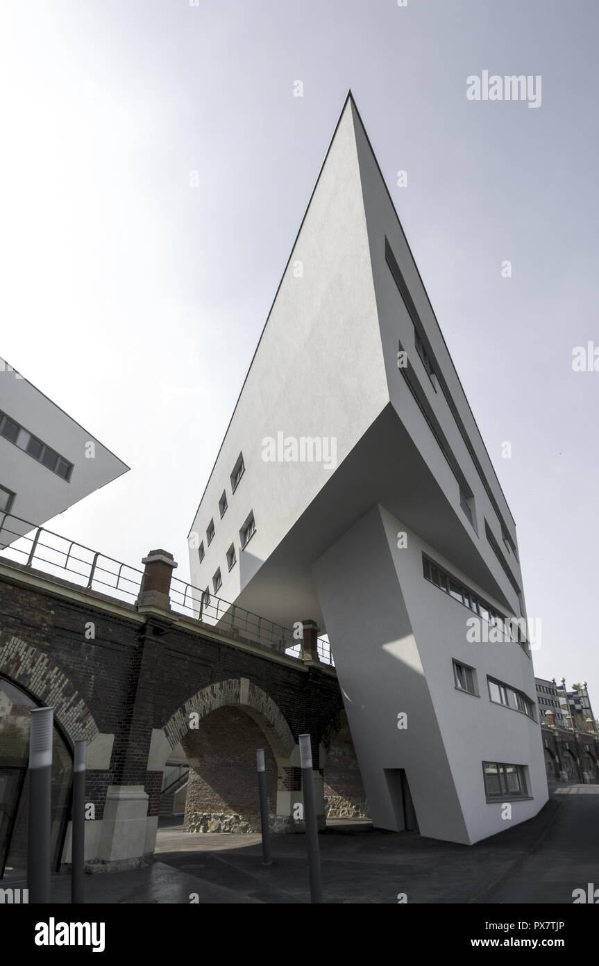 Zaha Hadid on the Danube canal, Austria, Vienna, Danube Channel Stock ...