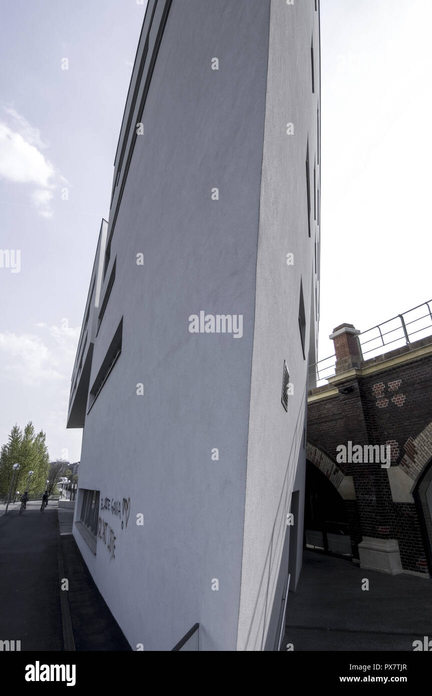 Zaha Hadid on the Danube canal, Austria, Vienna, Danube Channel Stock ...