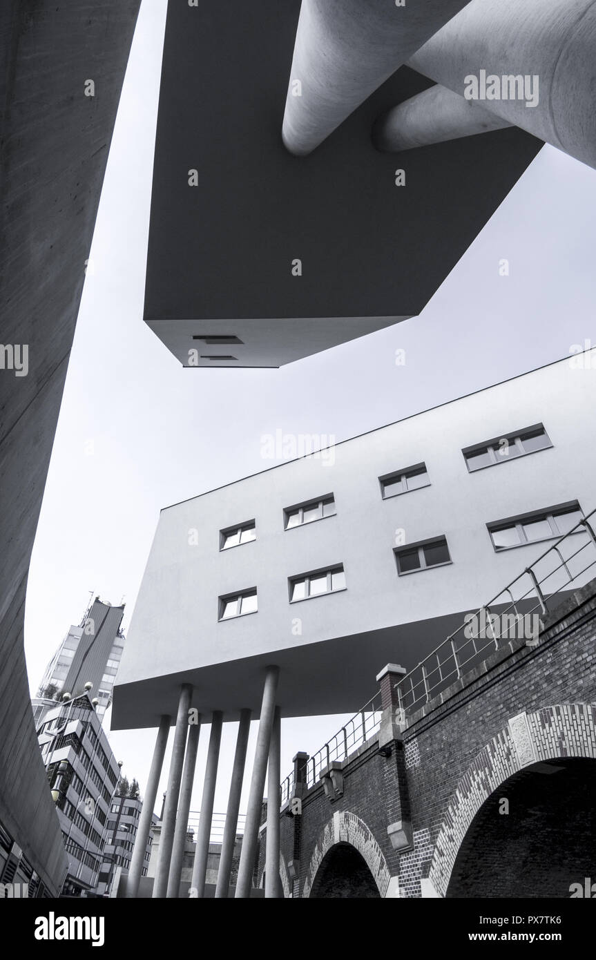 Zaha Hadid on the Danube canal, Austria, Vienna, Danube Channel Stock ...