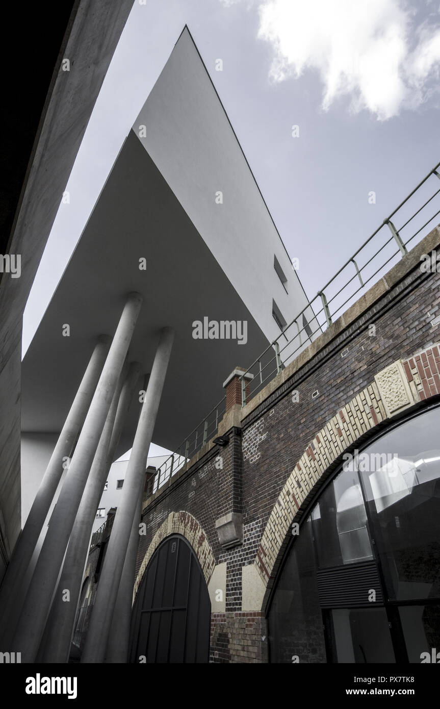 Zaha Hadid on the Danube canal, Austria, Vienna, Danube Channel Stock ...