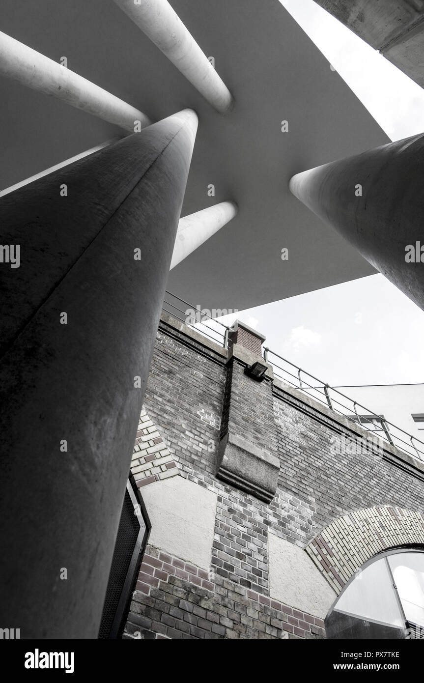 Zaha Hadid on the Danube canal, Austria, Vienna, Danube Channel Stock ...