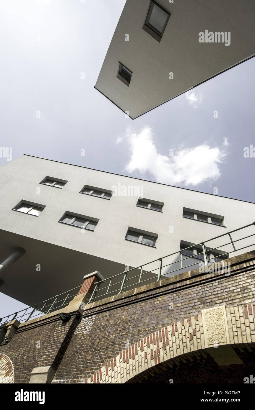 Zaha Hadid on the Danube canal, Austria, Vienna, Danube Channel Stock ...