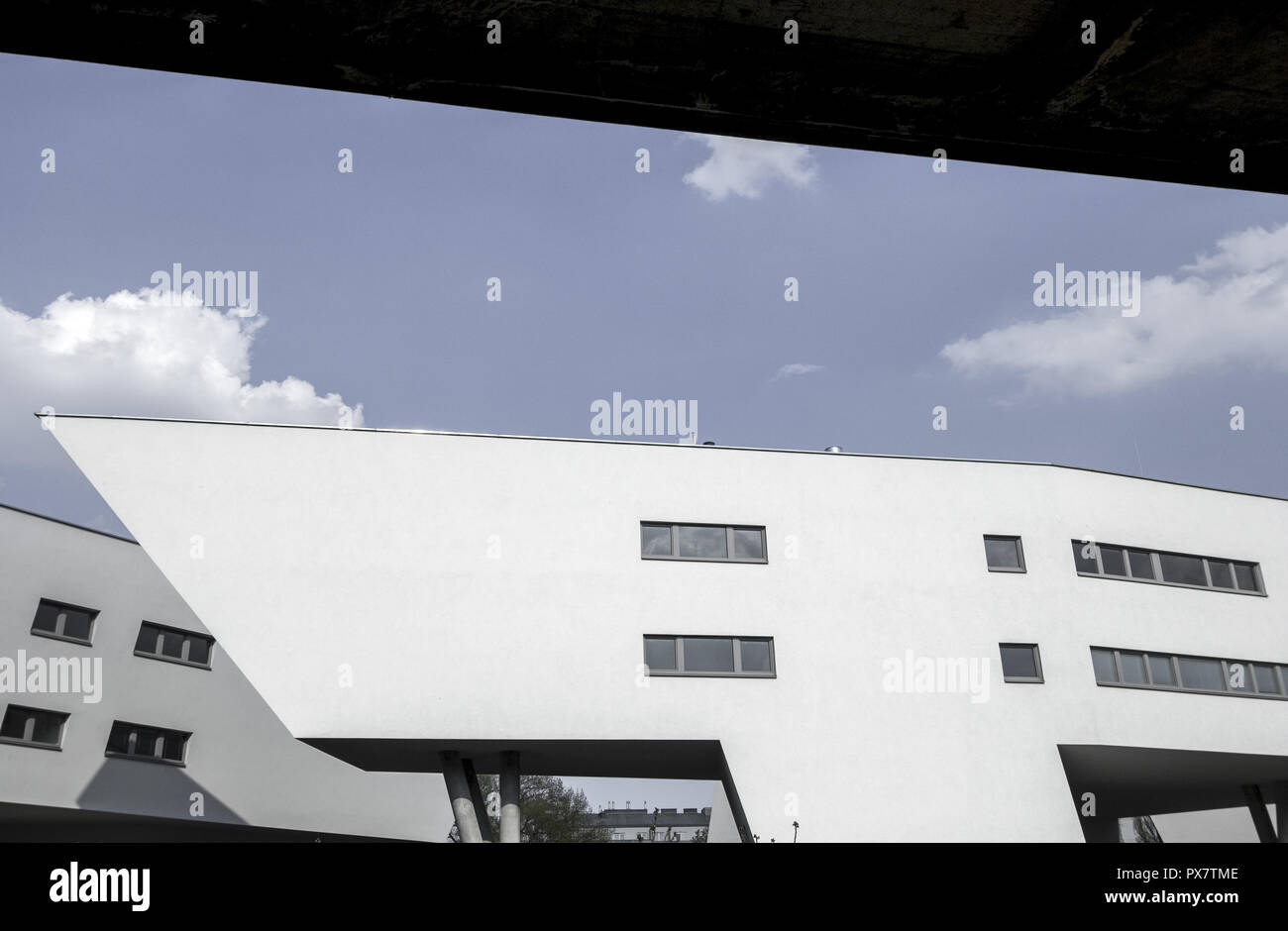 Zaha Hadid on the Danube canal, Austria, Vienna, Danube Channel Stock ...