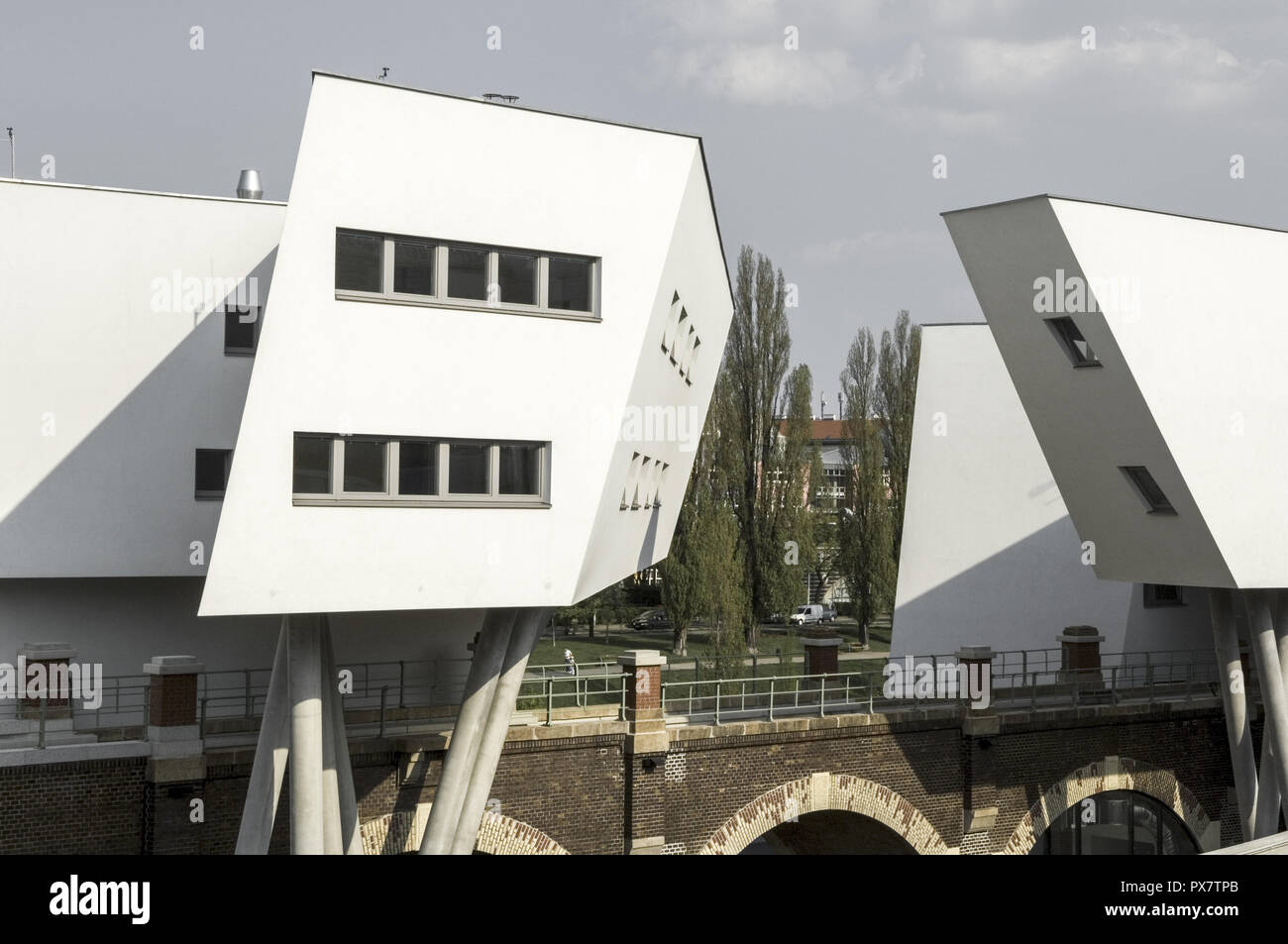Zaha Hadid on the Danube canal, Austria, Vienna, Danube Channel Stock ...