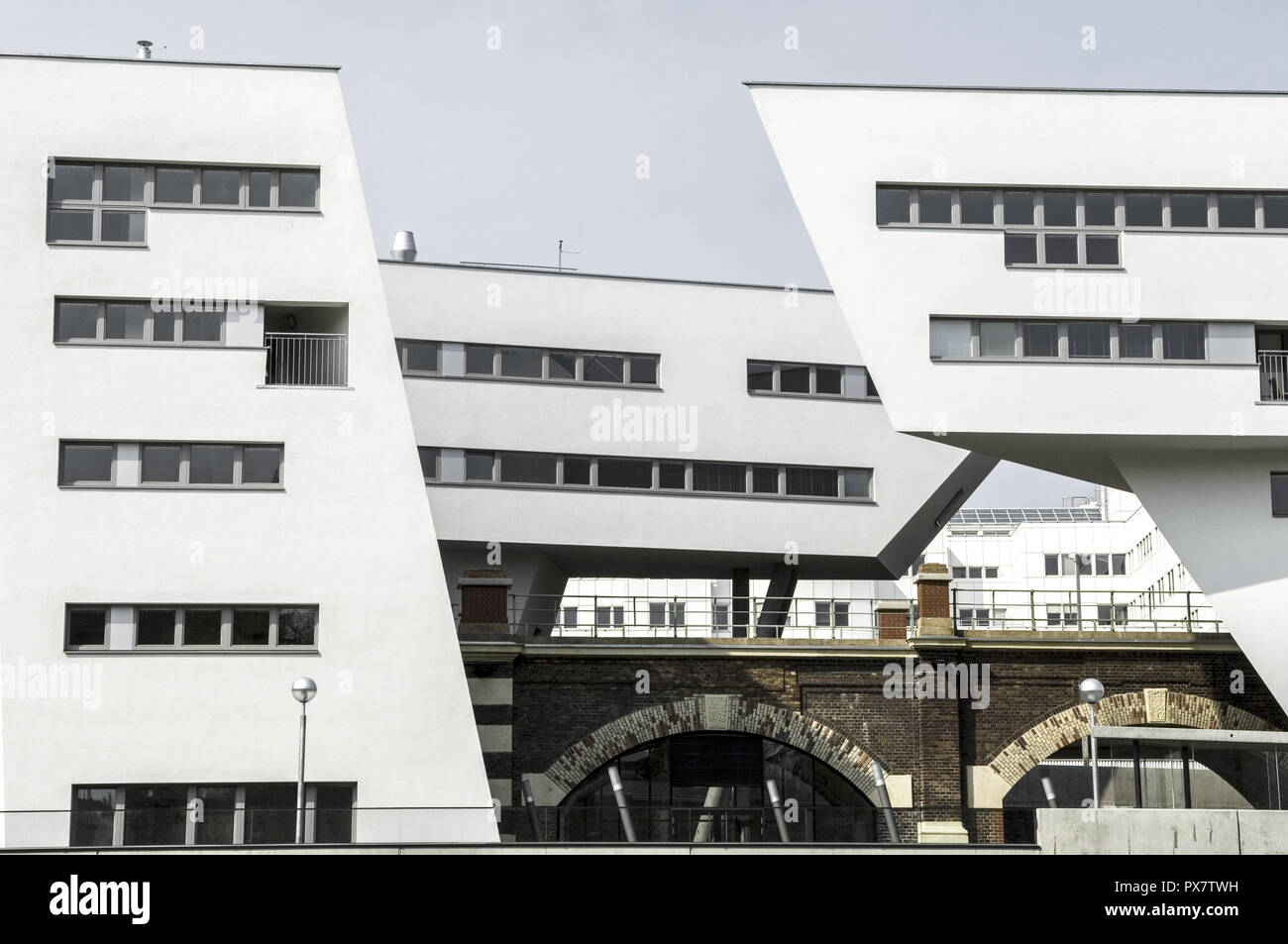 Zaha Hadid on the Danube canal, Austria, Vienna, Danube Channel Stock ...