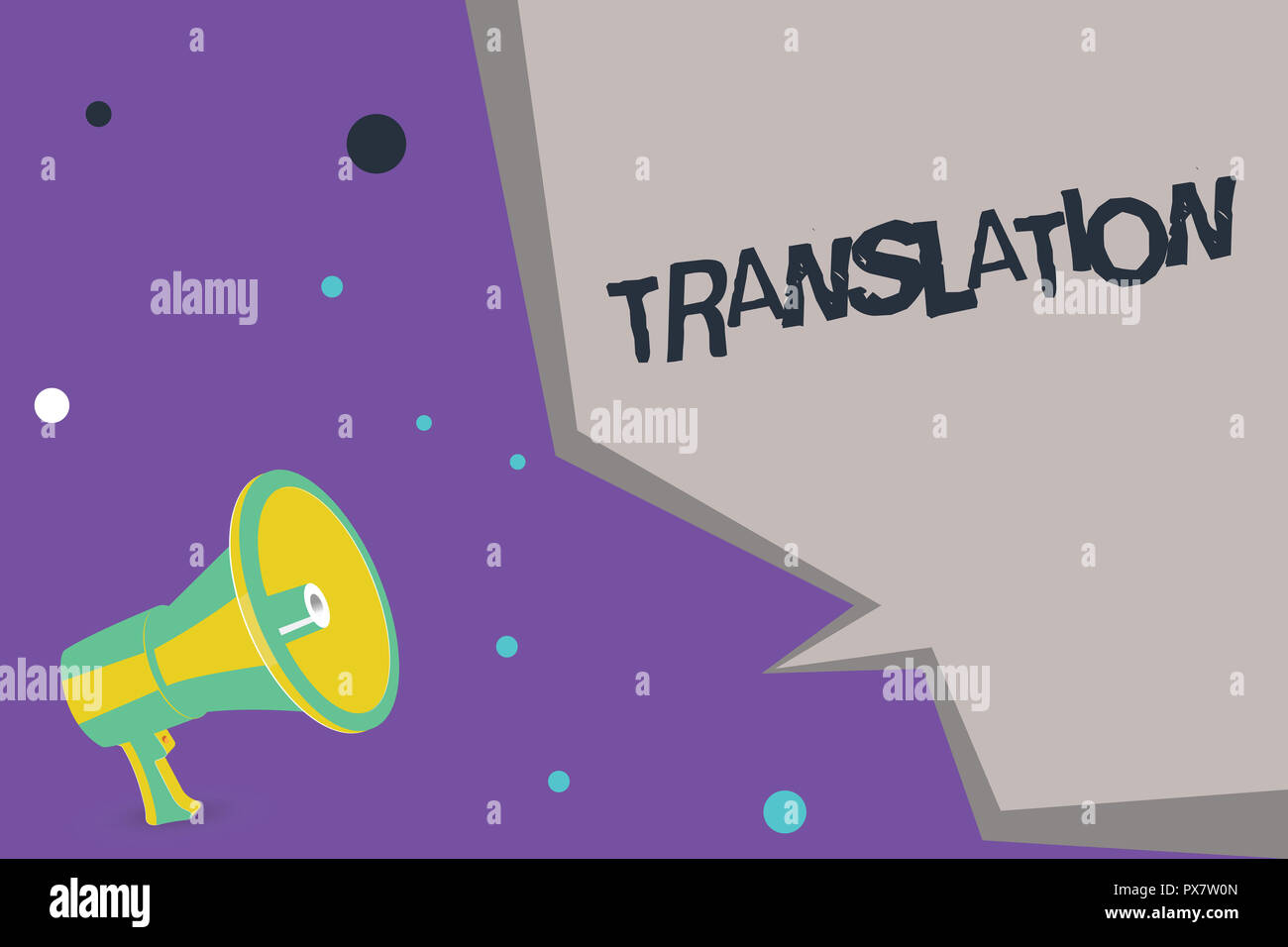 Text sign showing Translation. Conceptual photo Process of translating ...