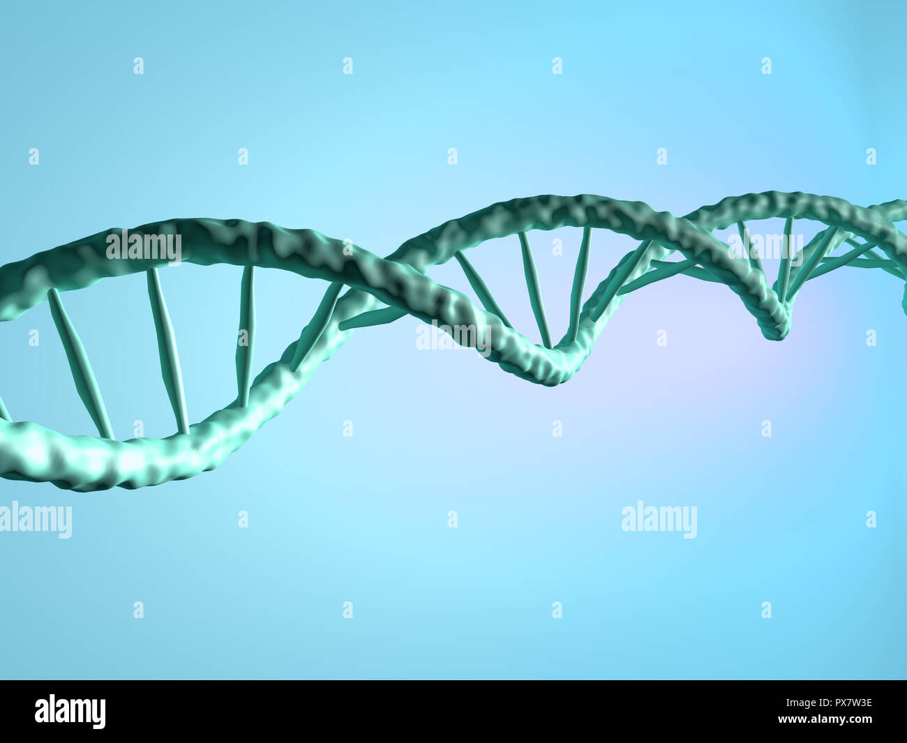 Molecule of DNA. 3d Render Stock Photo - Alamy
