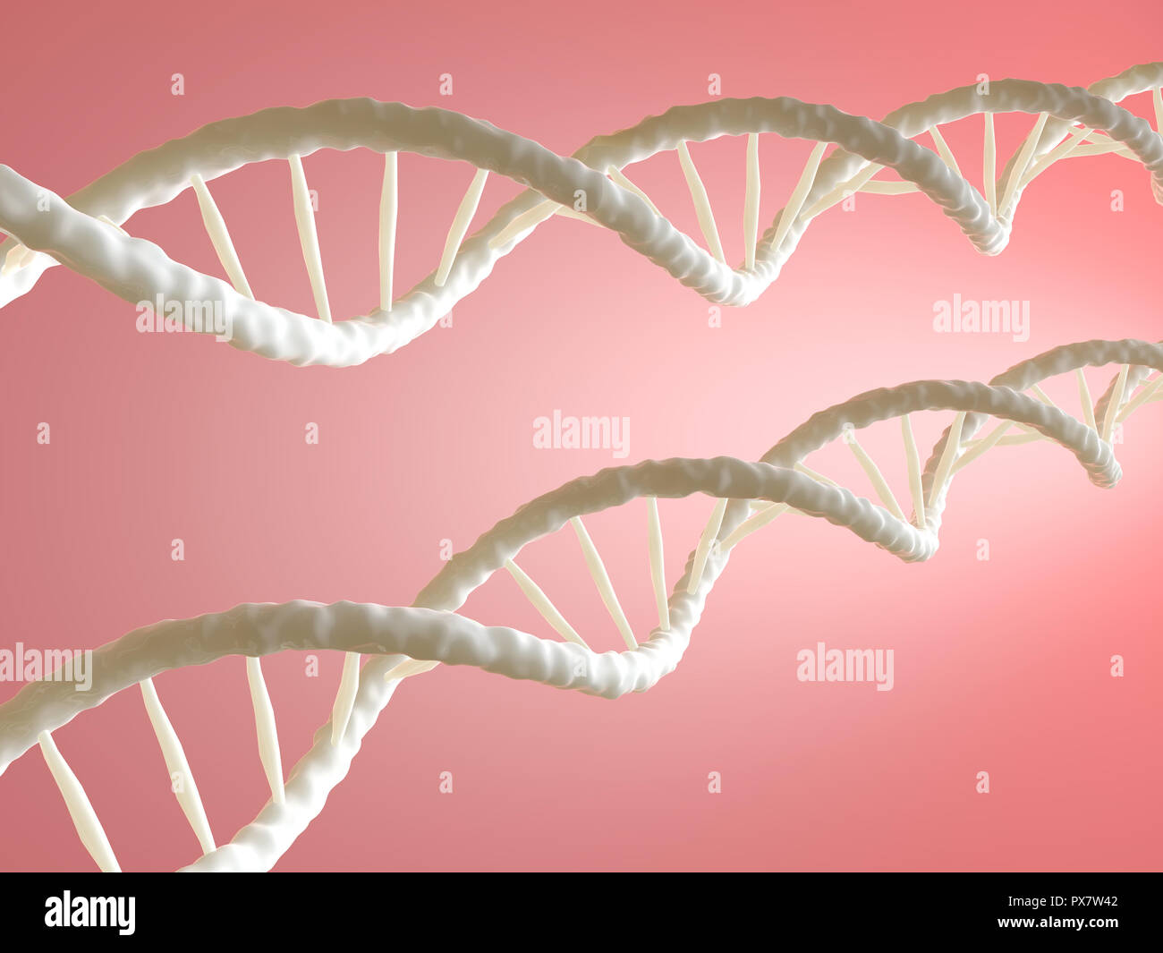Molecule of DNA. 3d Render Stock Photo - Alamy
