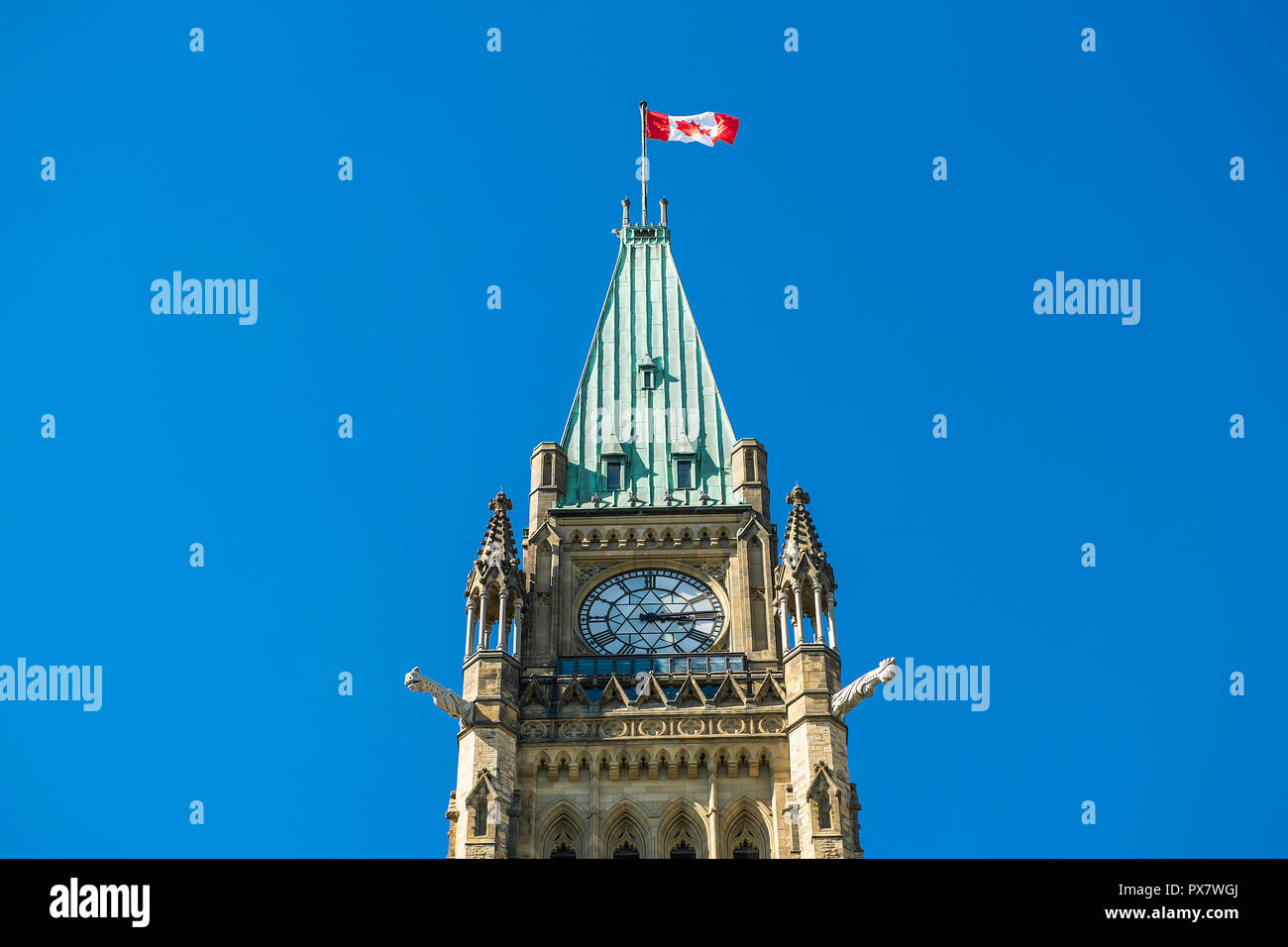 The Tower in Parliament Hill at Ottawa in Canada Stock Photo - Alamy