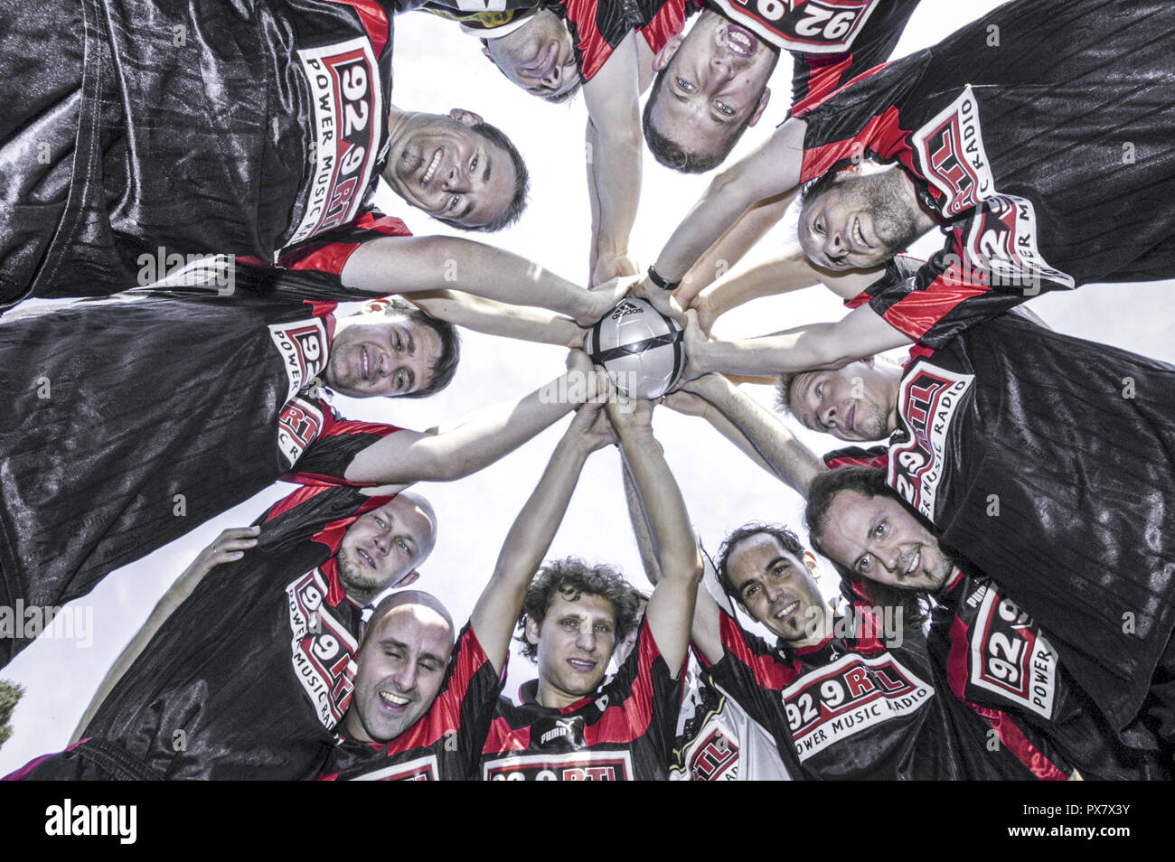 Football team (model-released Stock Photo - Alamy