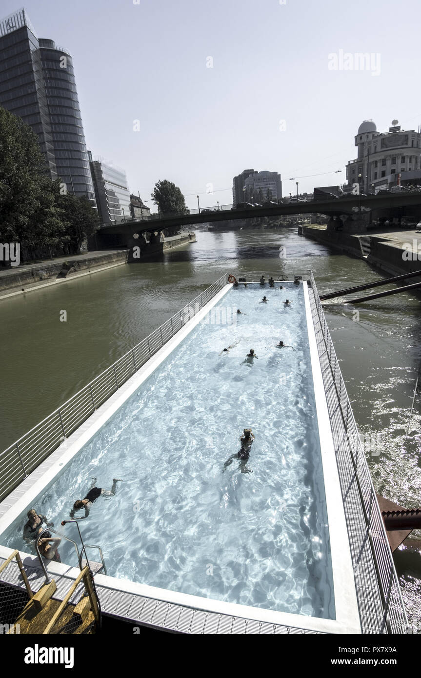 Vienna swimming pool on danube hi-res stock photography and images - Alamy