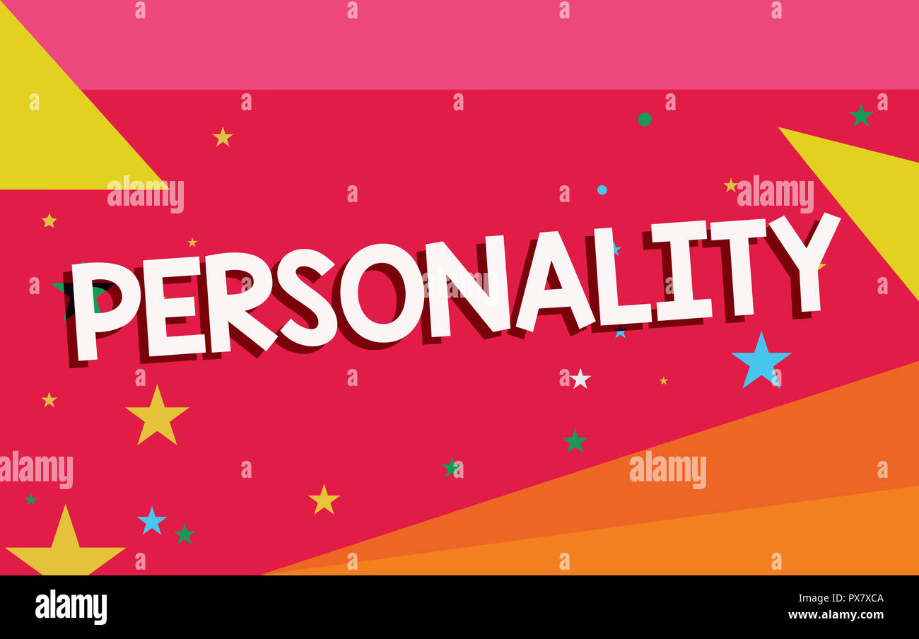 Writing note showing Personality. Business photo showcasing ...