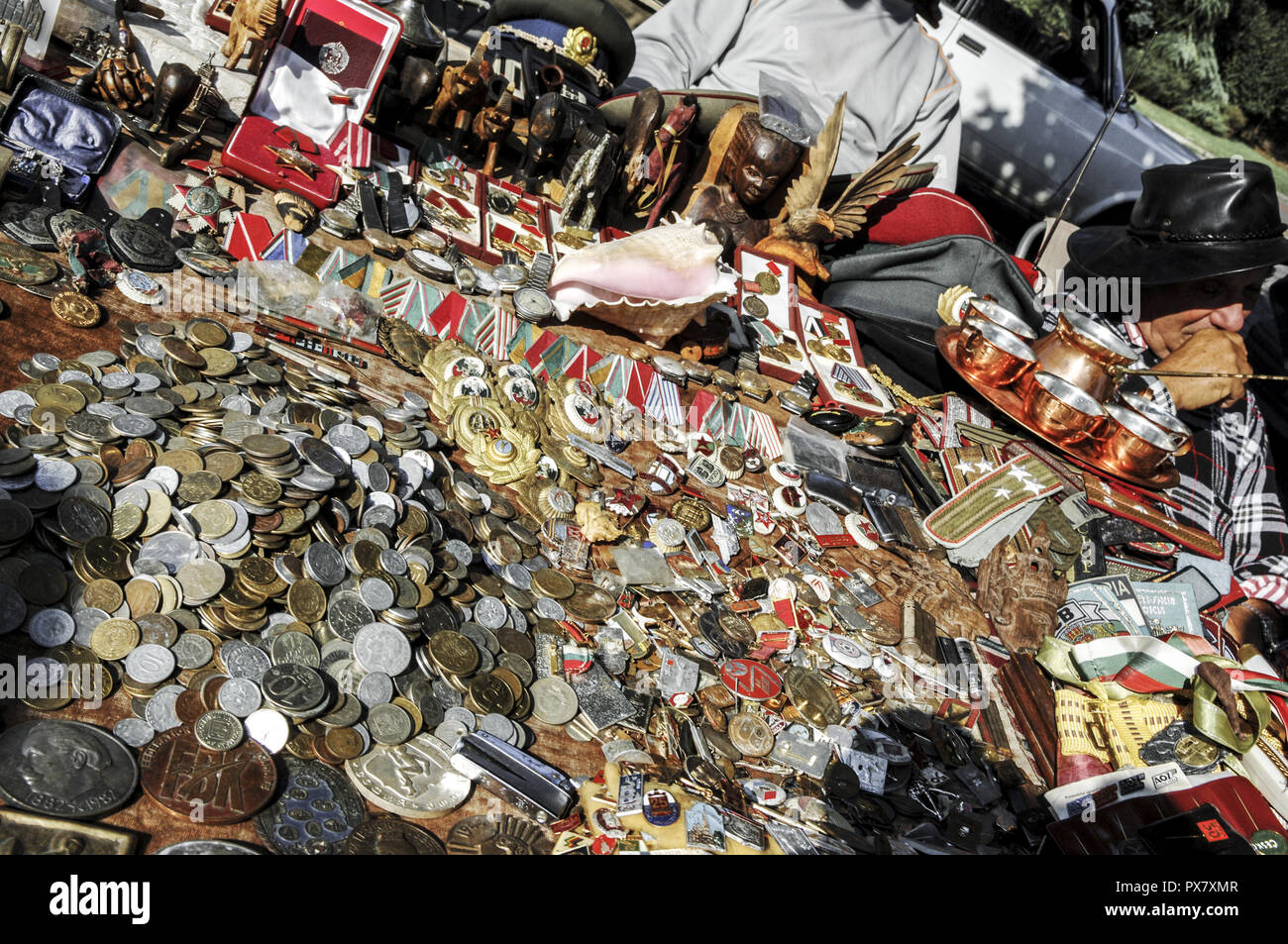 Flea market, Bulgaria, Sofia Stock Photo - Alamy