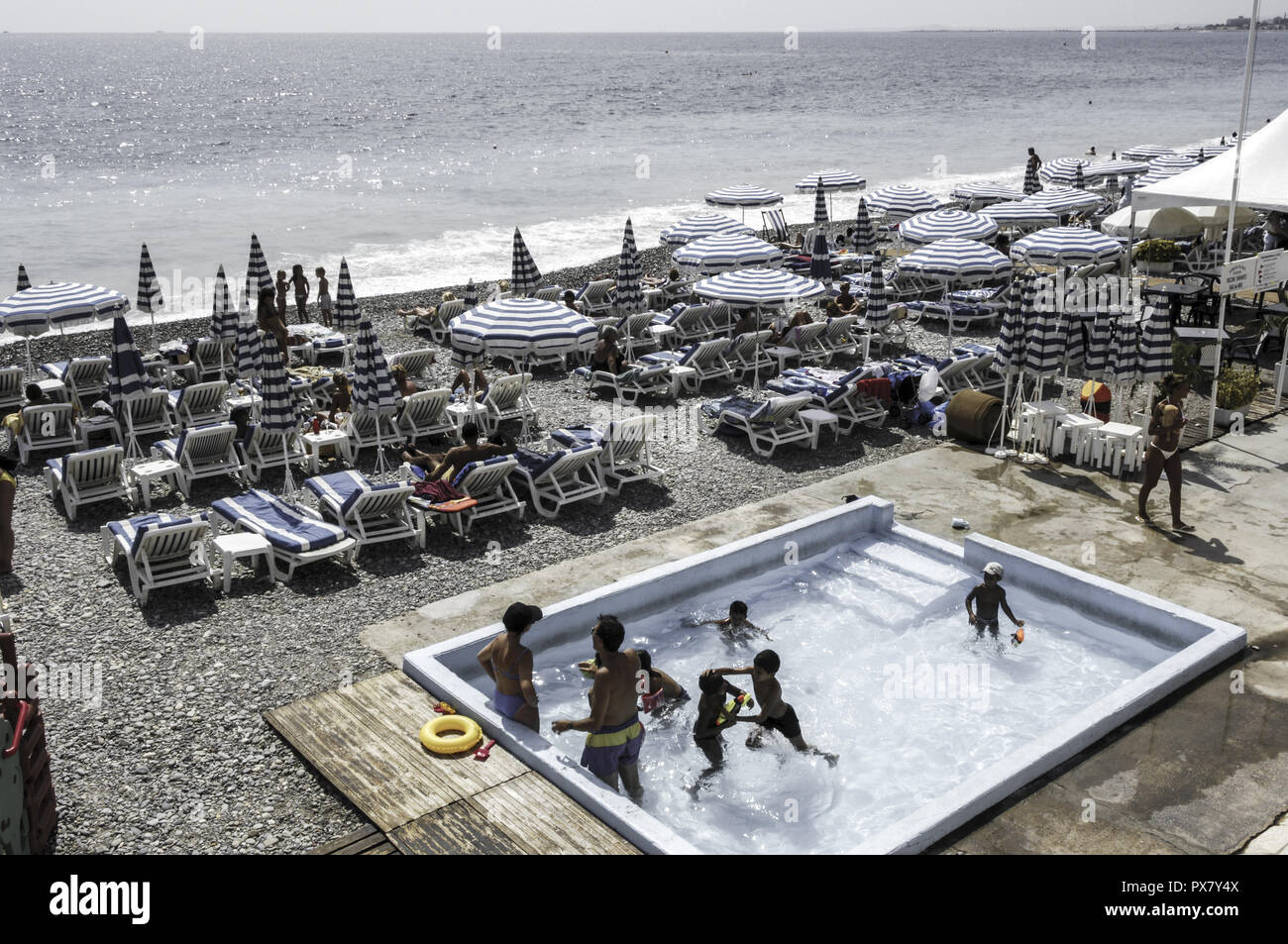 Nice, beach, France, Cote d Azur, Nizza Stock Photo - Alamy