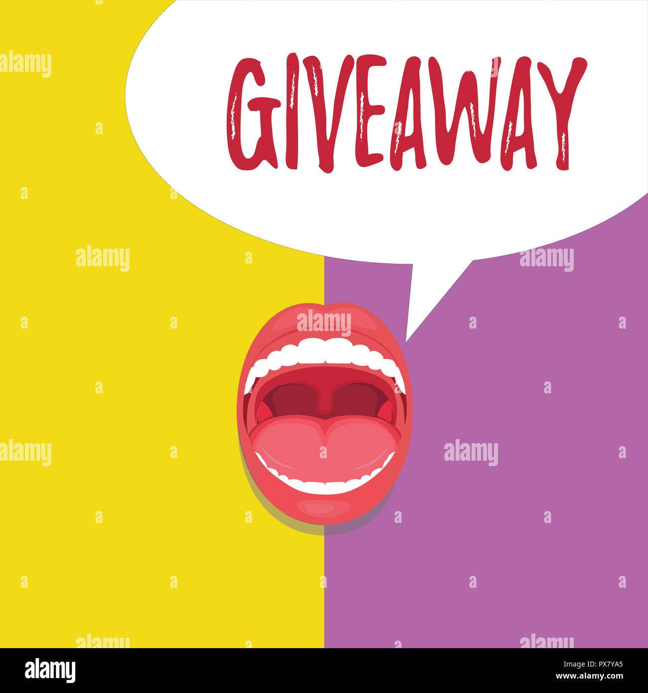 Word writing text Giveaway. Business concept for thing that is given ...