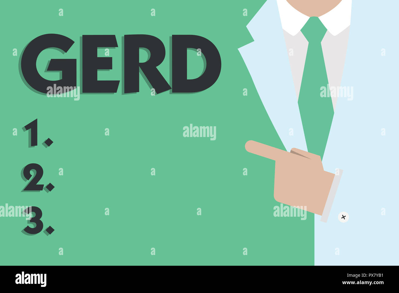 Text sign showing Gerd. Conceptual photo Digestive disorder that ...